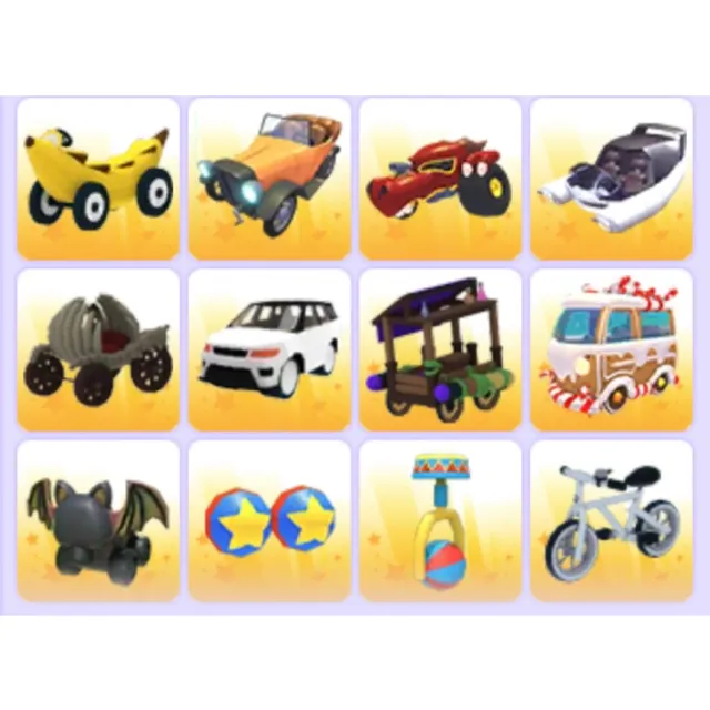 Adopt Me Vehicle Car x12 - Roblox Game Items - Gameflip