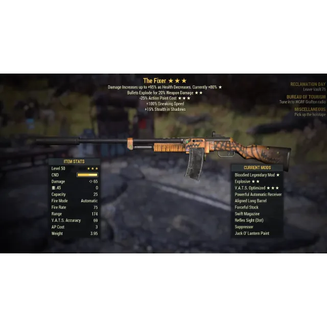 BE25 Fixer - Fallout 76 Game Items - Gameflip