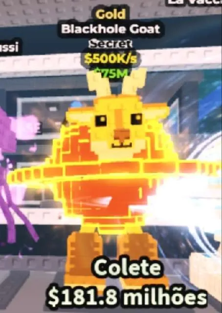Gold Blackhole Goat - Steal a Brainrot Game Item - Gameflip