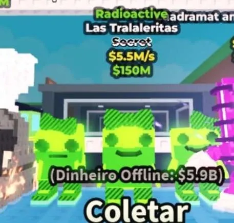 Radioactive Las Tralaleritas - Steal a Brainrot Game Item - Gameflip