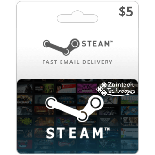 $5 Steam Wallet US Region Gift Card - (Instant Delivery) - Steam Gift ...