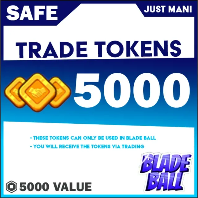 5000 TRADE TOKENS BLADE BALL - Blade Ball Game Item - Gameflip