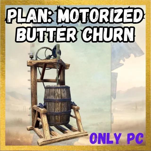 Plan: Motorized Butter Churn - Fallout 76 Game Item - Gameflip