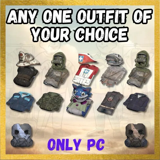 5 Rare Outfits of Your Choice from the List - Fallout 76 Game Item ...