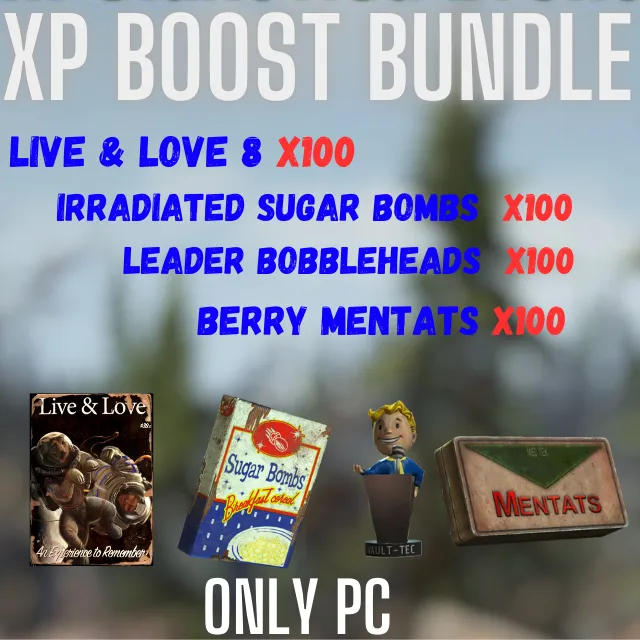 XP BOOST BUNDLE 4X100 (ONLY PC) - Fallout 76 Game Item - Gameflip