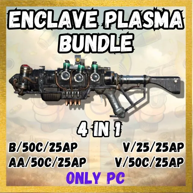 X4 ENCLAVE PLASMA RIFLE BUNDLE (PC ONLY) - Fallout 76 Game Item - Gameflip