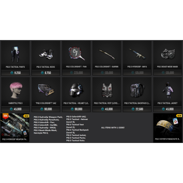 PUBG | PGI.S EP Skins + Bundle - PUBG Game Item - Gameflip