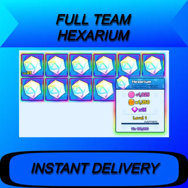 10x Full Team Hexarium - BGSI - Game Item - Gameflip