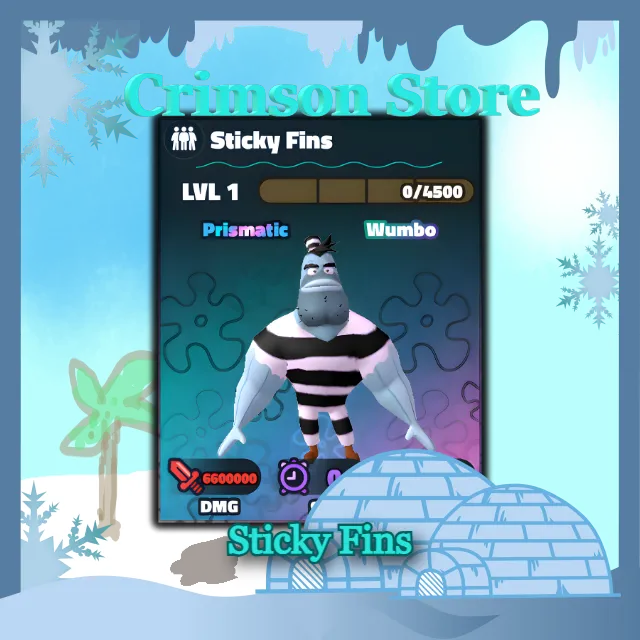 Wumbo Sticky Fins - SpongeBob Tower Defense Game Item - Gameflip