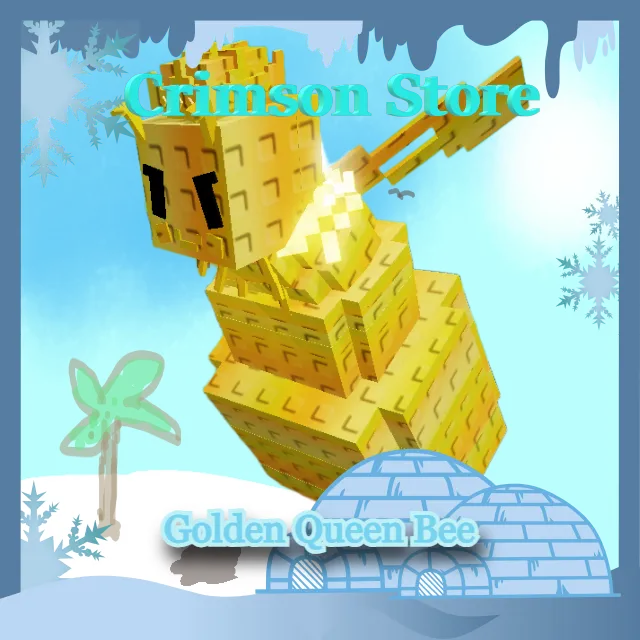 Golden Queen Bee - Grow a Garden - Game Item - Gameflip