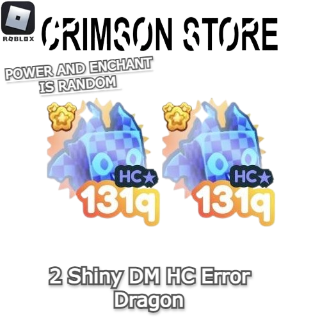 2 Shiny DM HC Error Dragon - Game Items - Gameflip