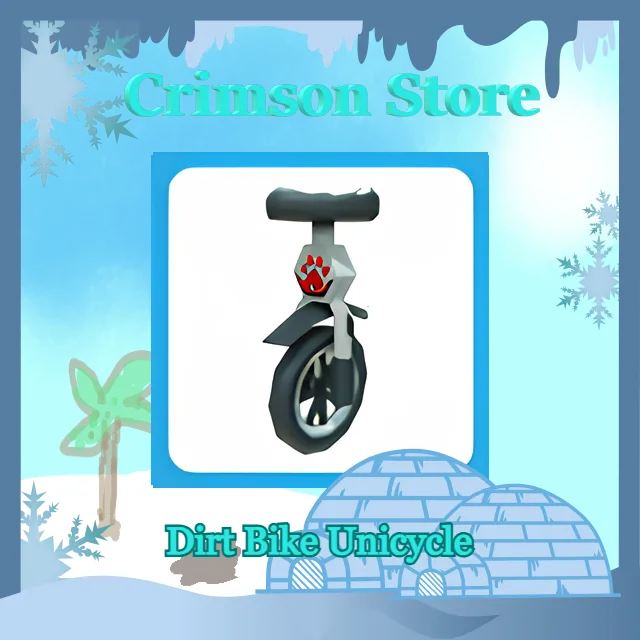 Dirt Bike Unicycle - Adopt Me Game Item - Gameflip