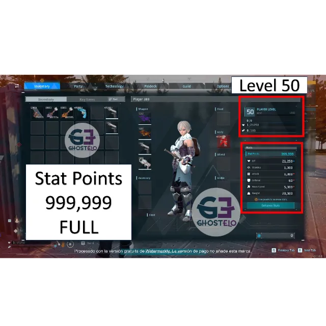 [XBOX & PC] PACK MAX LEVEL 50 / TECHNOLOGY POINTS 999+ STATS POINTS ...