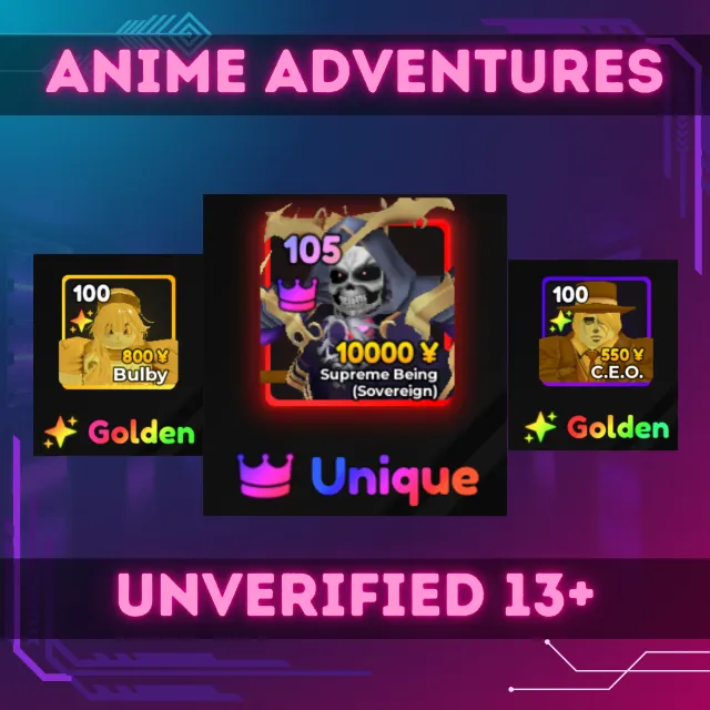 ANIME ADVENTURES - UNIQUE AINZ - SUPREME BEING - Anime Adventure Game ...