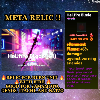 HELLFIRE BLADE RELIC - Game Items - Gameflip