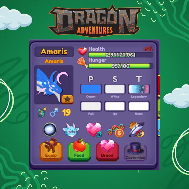 AMARIS | DRAGON ADVENTURES - Dragon Adventures Game Items - Gameflip