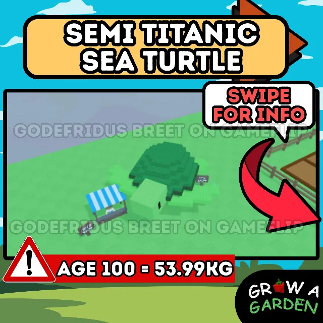 HUGE SEA TURTLE - Game Item - Gameflip
