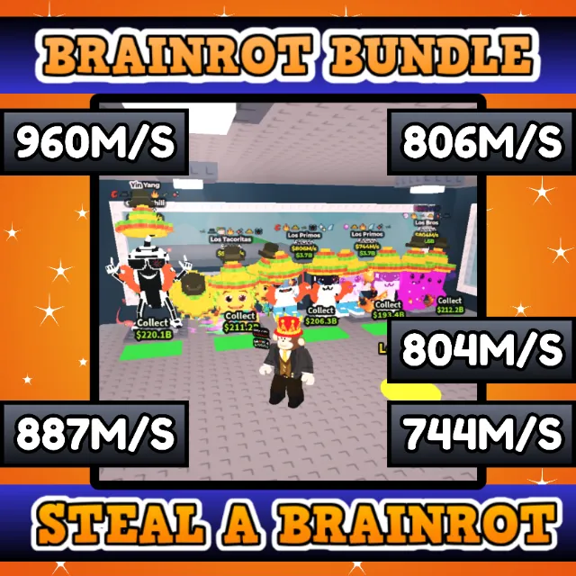 🔥 BRAINROT BUNDLE - Steal a Brainrot Game Item - Gameflip