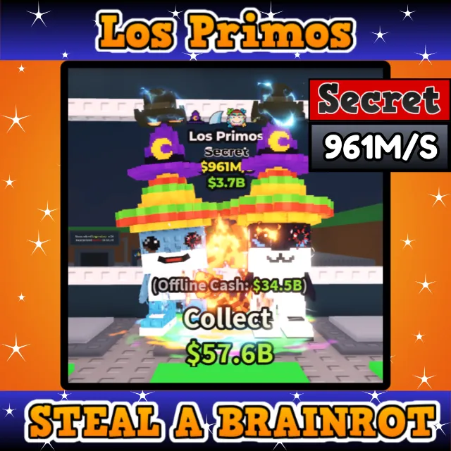 👑 LOS PRIMOS - $961M/S - Steal a Brainrot Game Item - Gameflip