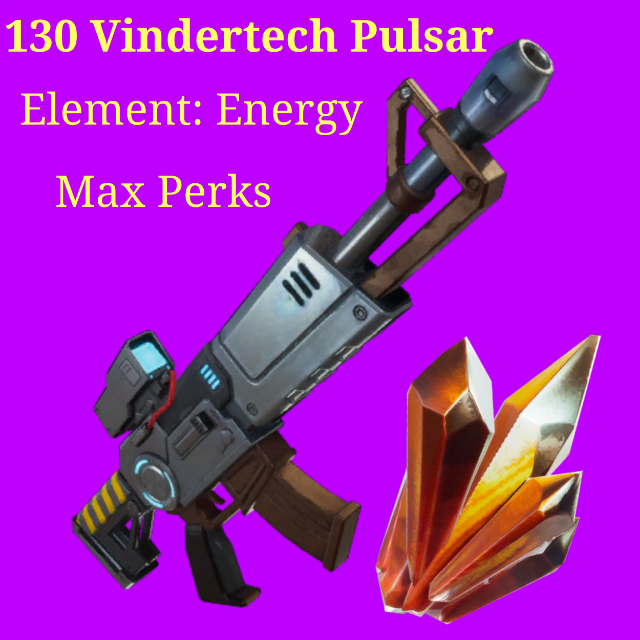 Vindertech Pulsar | 130 Max Perks - Fortnite Game Items - Gameflip