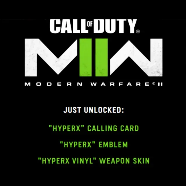 Code | HyperX In-Game Items - Call of Duty: Modern Warfare II Game Item ...