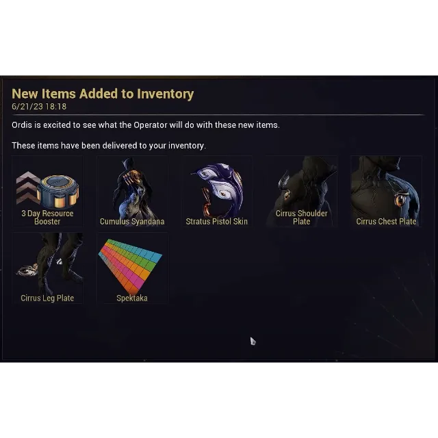 Warframe - Cumulus Collection [PC/PS/Xbox/Switch] - Other Game - Gameflip