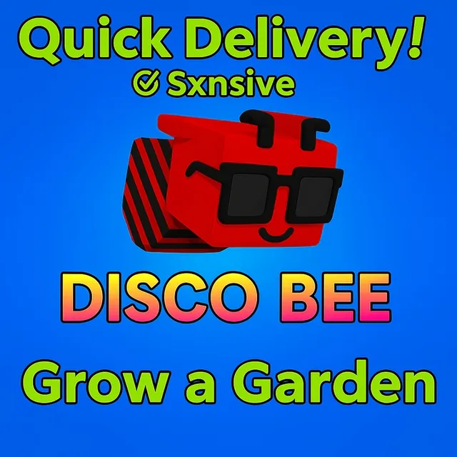 Disco Bee Grow a Garden - Game Item - Gameflip