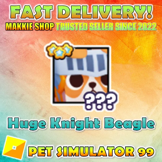 Huge Knight Beagle - Roblox Game Items - Gameflip