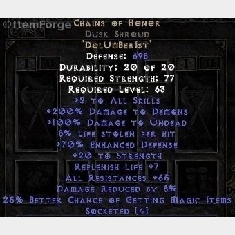 Runewords | Chains of honor Ladder - Game Items - Gameflip