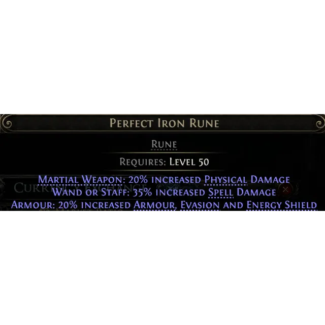 [League] 2x Perfect Iron Rune - Path of Exile 2 Game Item - Gameflip