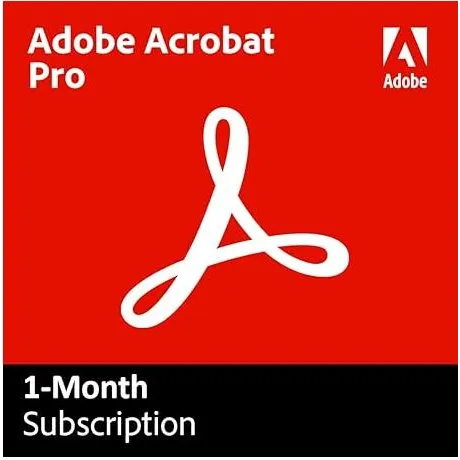 Adobe Acrobat Pro | 1-Month Subscription - Design & Tools Software ...