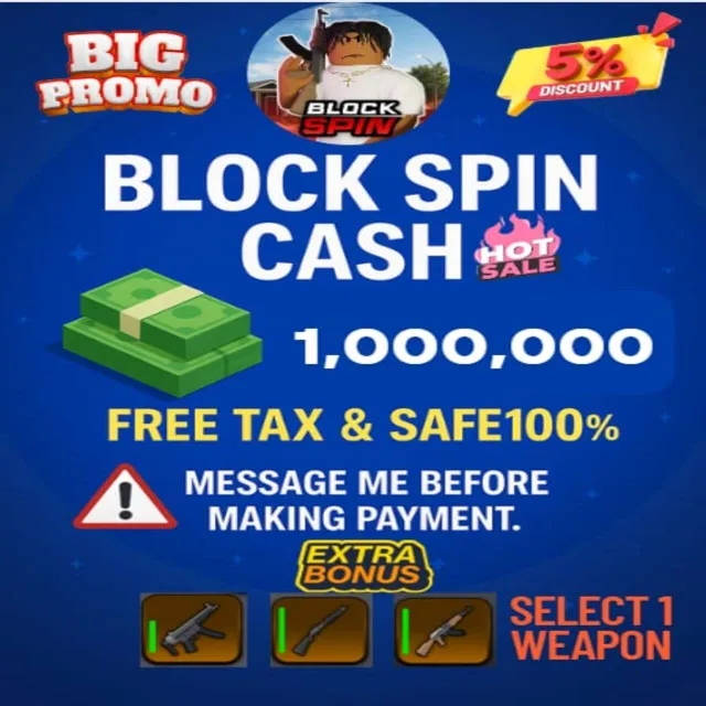 Blockspin cash - Game Item - Gameflip