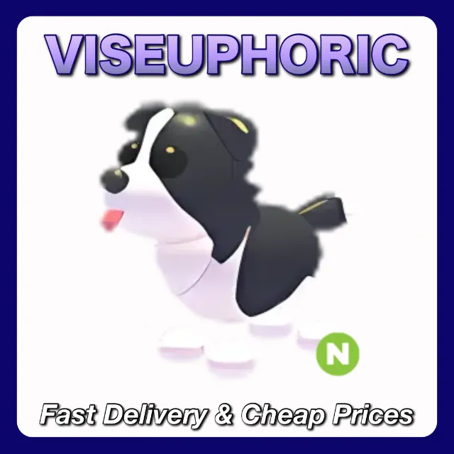 Neon Border Collie - Adopt Me Game Item - Gameflip