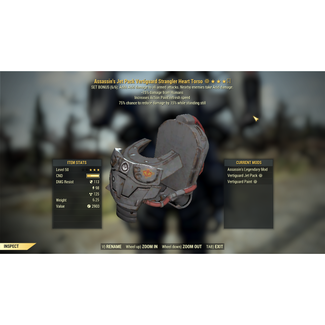 Assassin's hellcat(AP)(sentinel))(power armor)5/5 - Game Items - Gameflip
