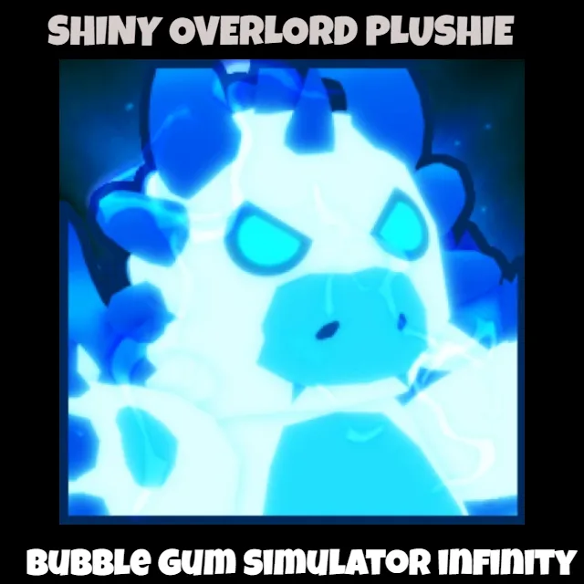 *shiny secret* overlord plushie bubble gum simulator infinity (bgsi ...