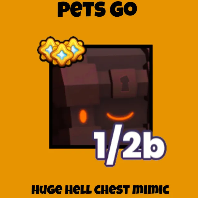 Pets Go Huge Hell chest mimic - Other Game Item - Gameflip