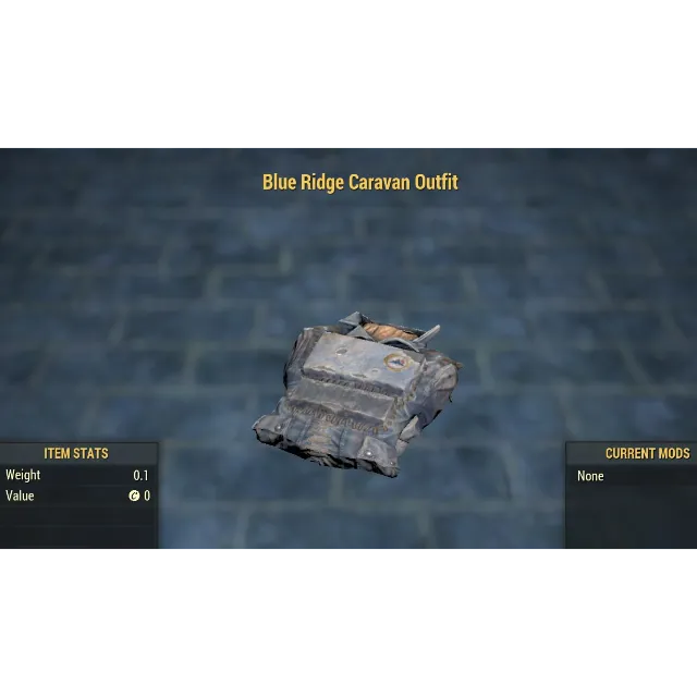 Blue Ridge Caravan Outfit - Fallout 76 Game Item - Gameflip