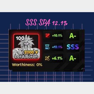 Stat SSS SPA |Anime Adventures - Game Items - Gameflip