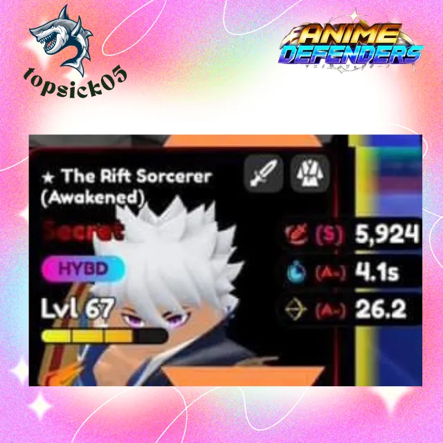 the rift sorcerer anime - Anime Defenders Game Items - Gameflip