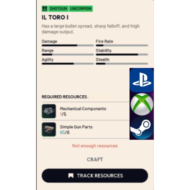 ARC Raiders IL TORO shotgun blueprint | Safe and Fast delivery - ARC ...