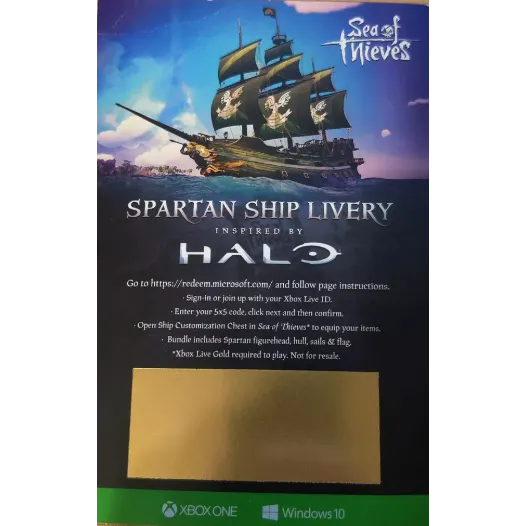 Sea of Thieves Halo Spartan Ship Set XBOX / WINDOWS 10 KEY - Xbox One ...