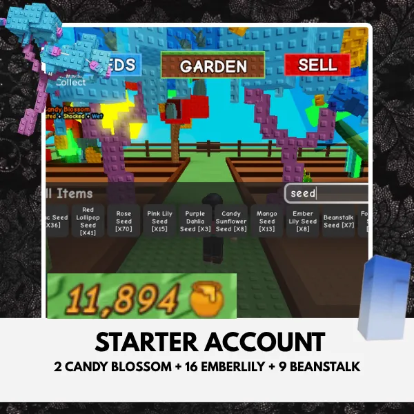 Grow a Garden Starter Candy Blossom Tree Account 2x - Grow a Garden ...
