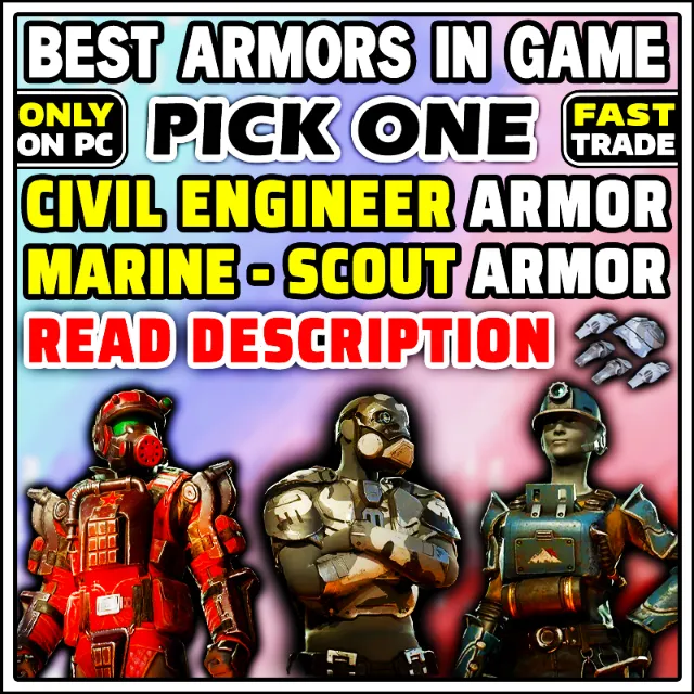 BEST ARMORS IN GAME - CIVIL ENGINEER ARMOR - MARINE ARMOR - SCOUT ...
