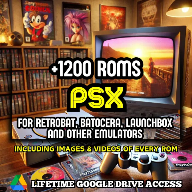 PSX ROMs Ultimate Pack: +1200 ROMs of PSX For Every Emulator + Manuals ...