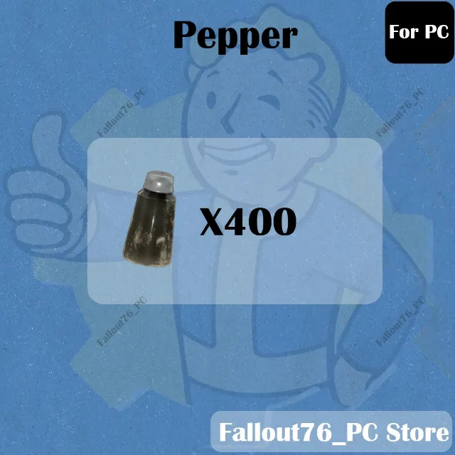 [PC] pepper - Fallout 76 Game Items - Gameflip