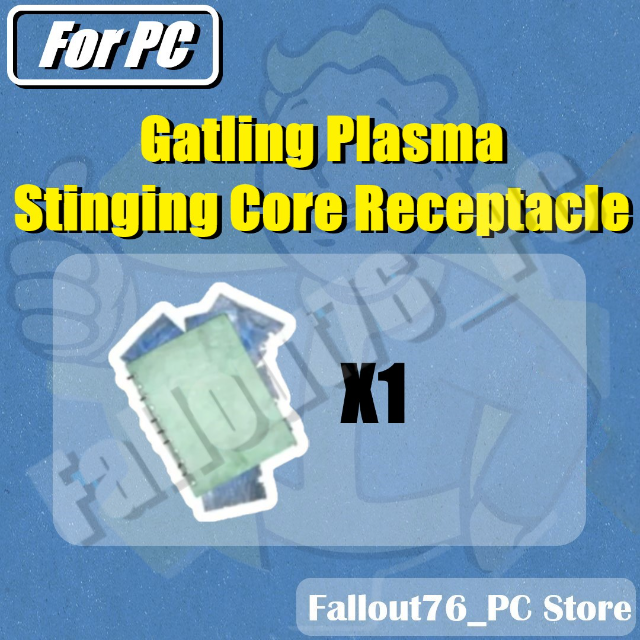 Plan: Gatling Plasma Stinging Core Receptacle - Fallout 76 Game Items ...