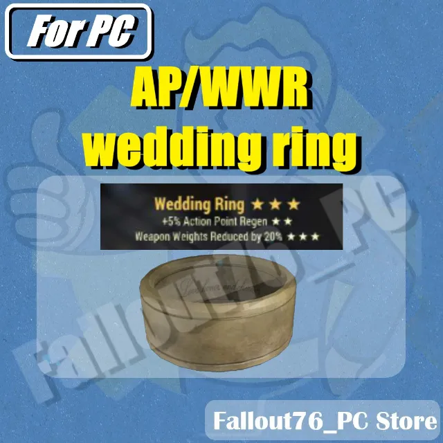 AP WWR Wedding Ring - Fallout 76 Game Item - Gameflip