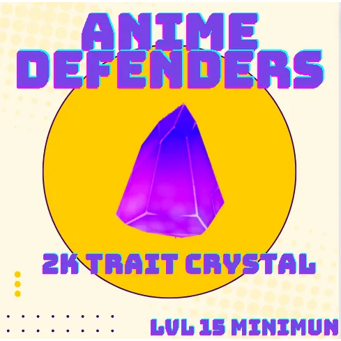 TRAIT CRYSTAL - Anime Defenders Game Items - Gameflip