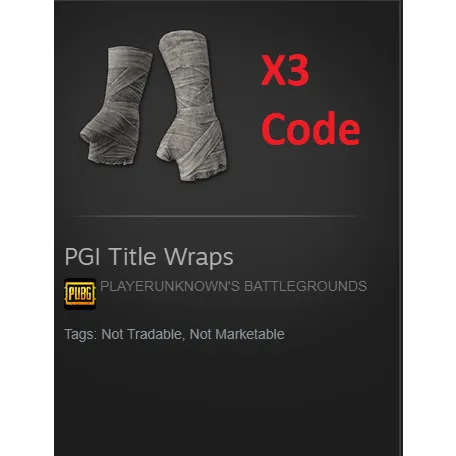 PUBG | PGI Title Wraps - PUBG Item do jogo - Gameflip