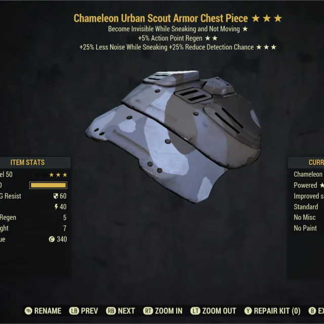 USA CHEST CHAM AP HTD - Fallout 76 Game Items - Gameflip